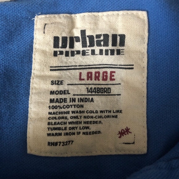 urban pipeline | Shirts | Urban Pipeline Blue Polo | Poshmark